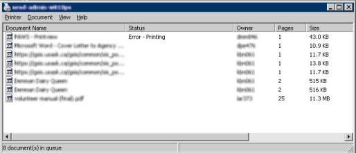 Printer Queues - 4KCC