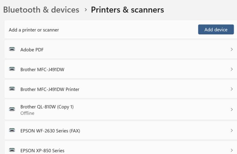 The Old Devices And Printers - 4KCC